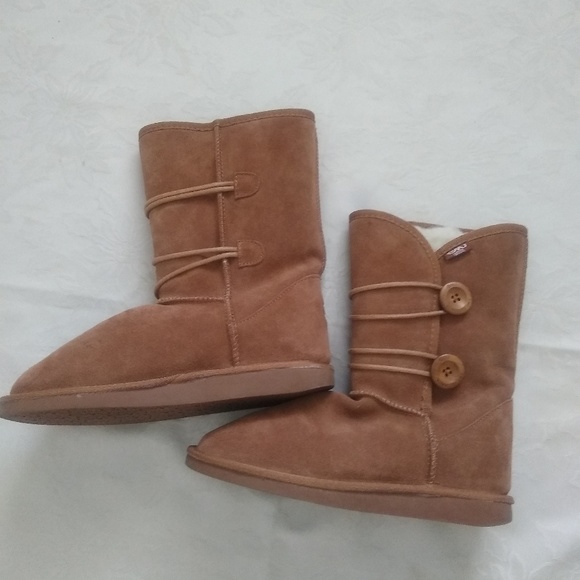 Anthropologie | Shoes | Emu Australia Wool Leather Shearling Boots ...